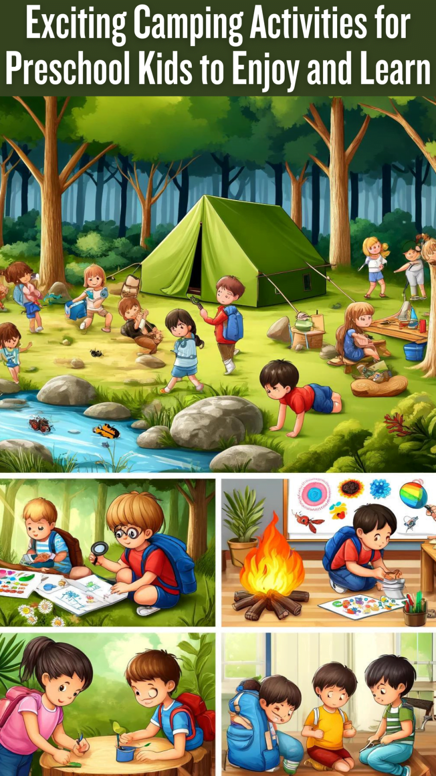 Exciting Camping Activities for Preschool Kids to Enjoy and Learn ...